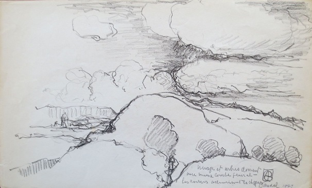 Leon Dabo - Unframed Drawings by Leon Dabo, NA (1864-1960)
