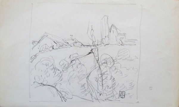 Leon Dabo - Unframed Drawings by Leon Dabo, NA (1864-1960)
